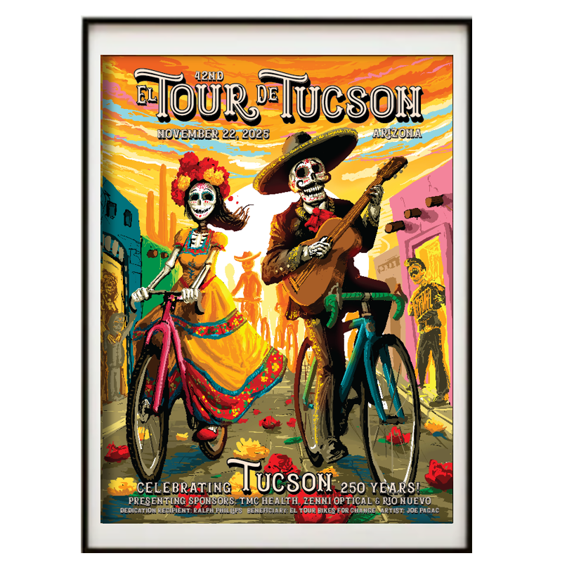 2025 El Tour de Tucson Poster Print | El Tour de Tucson